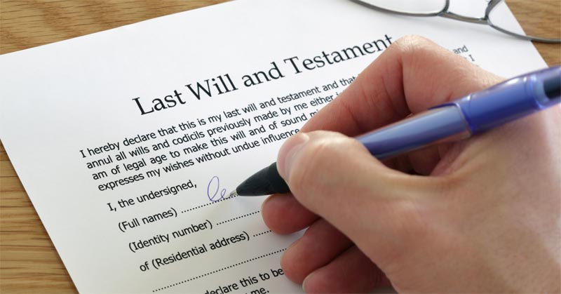 Making a will document - Free Legal Advice on Property Matters in India